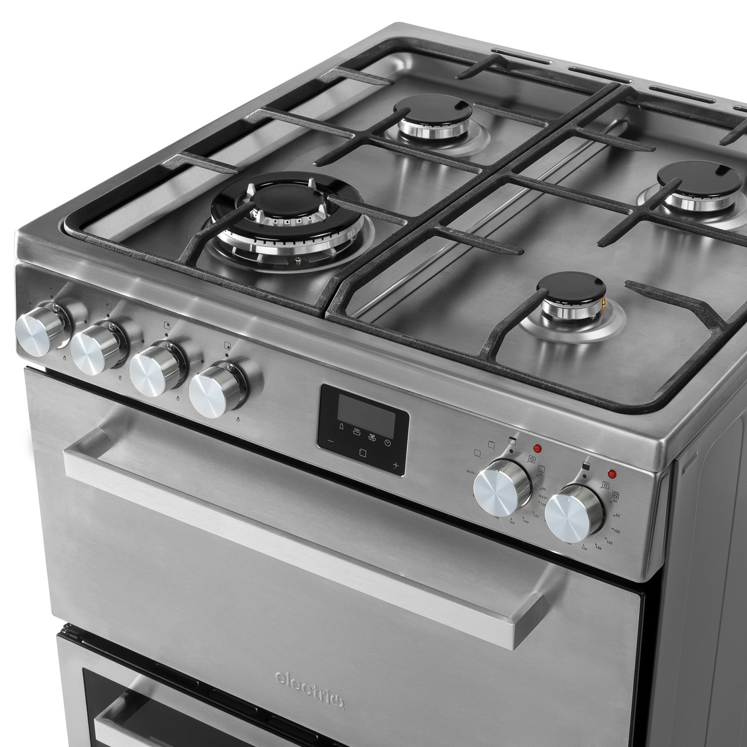 electriQ 60cm Dual Fuel Mini Range Cooker - Stainless Steel EQ60RANGESS ...