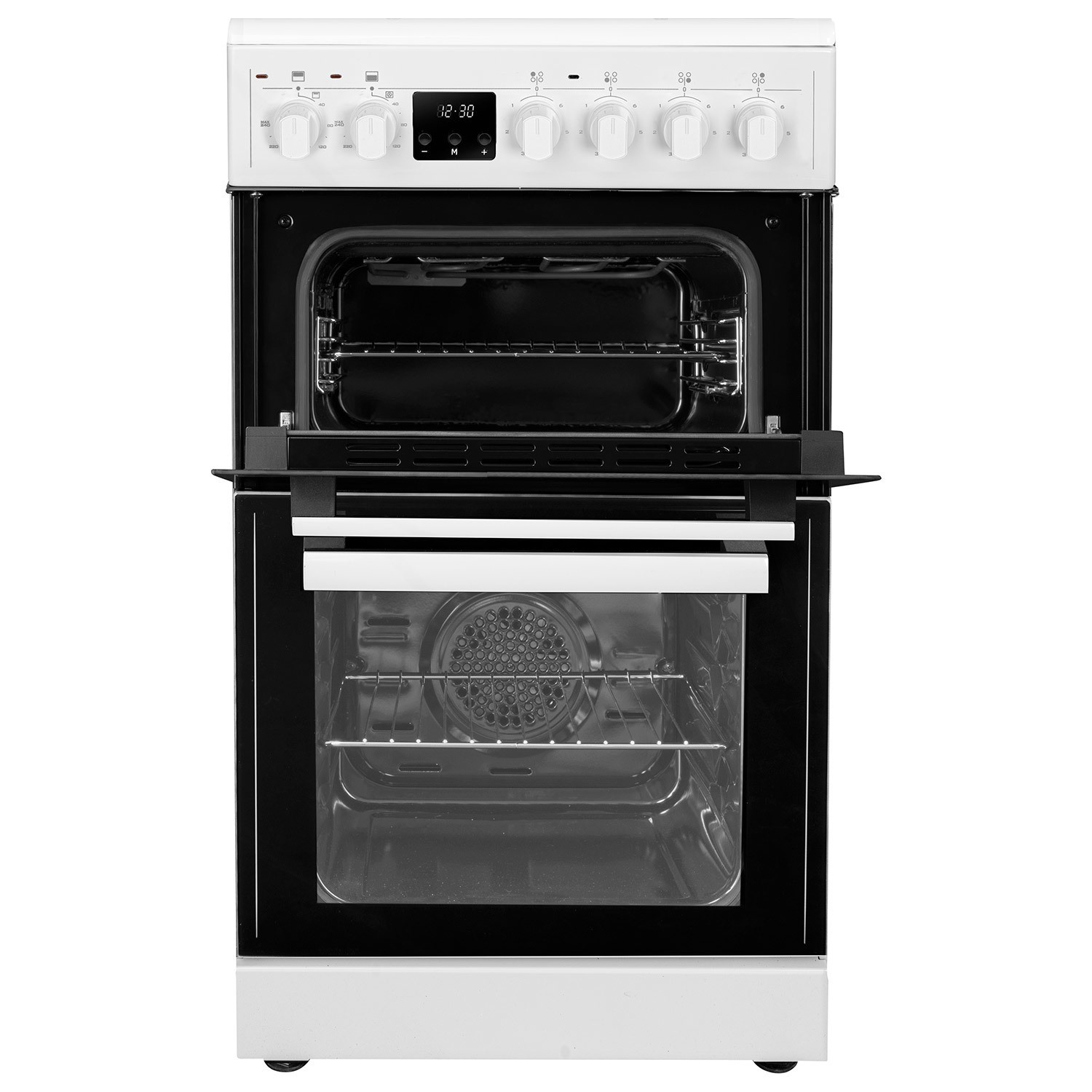 electriQ 50cm Double Cavity Electric Cooker - White EQEC50W3 ...