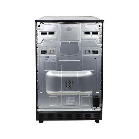 electriQ 60cm Double Cavity Electric Cooker with Ceramic Hob - Black ...