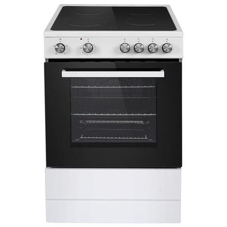 electriQ 60cm Electric Cooker - White EQECW160CERAMIC | Appliances Direct