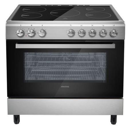 electriQ 90cm Single Cavity Induction Range Cooker - Stainless Steel ...