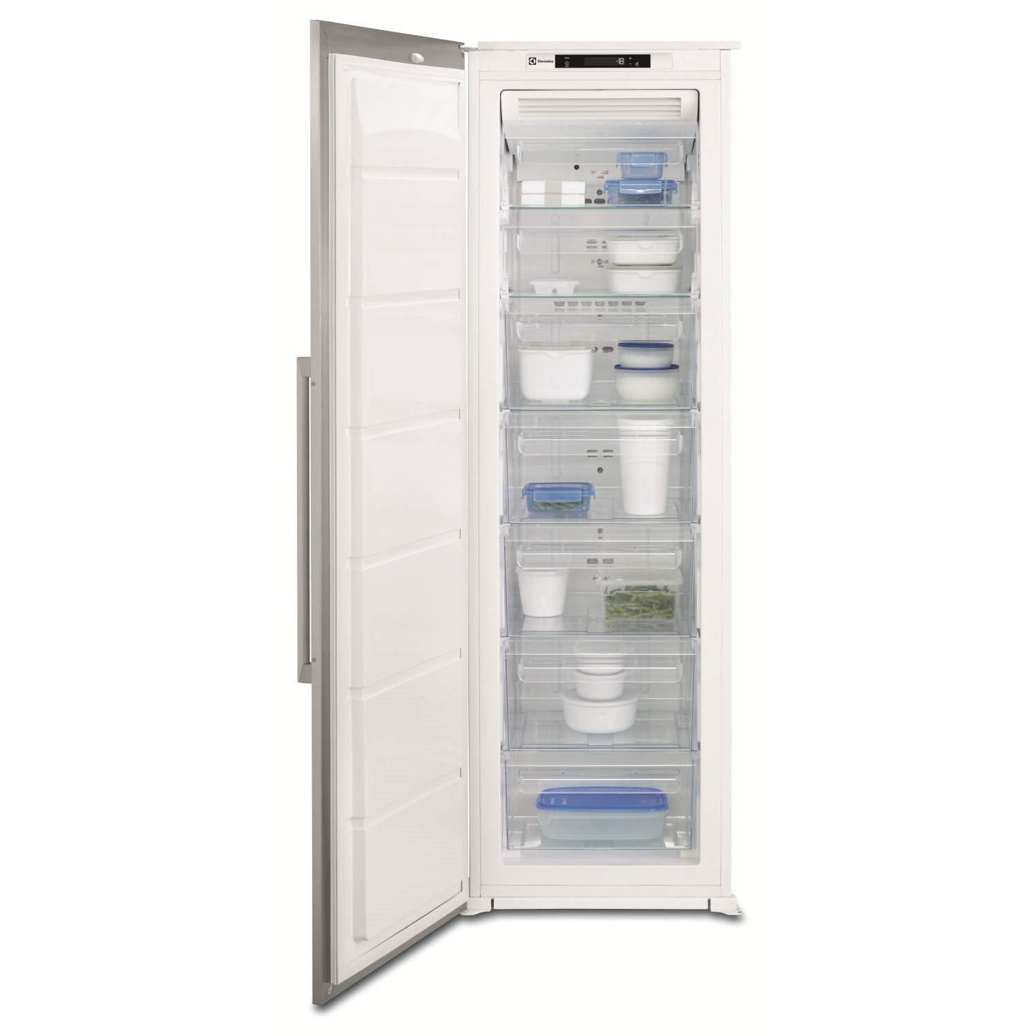 Electrolux EUX2243AOX Tall Freestanding Freezer - White Antifingerprint ...
