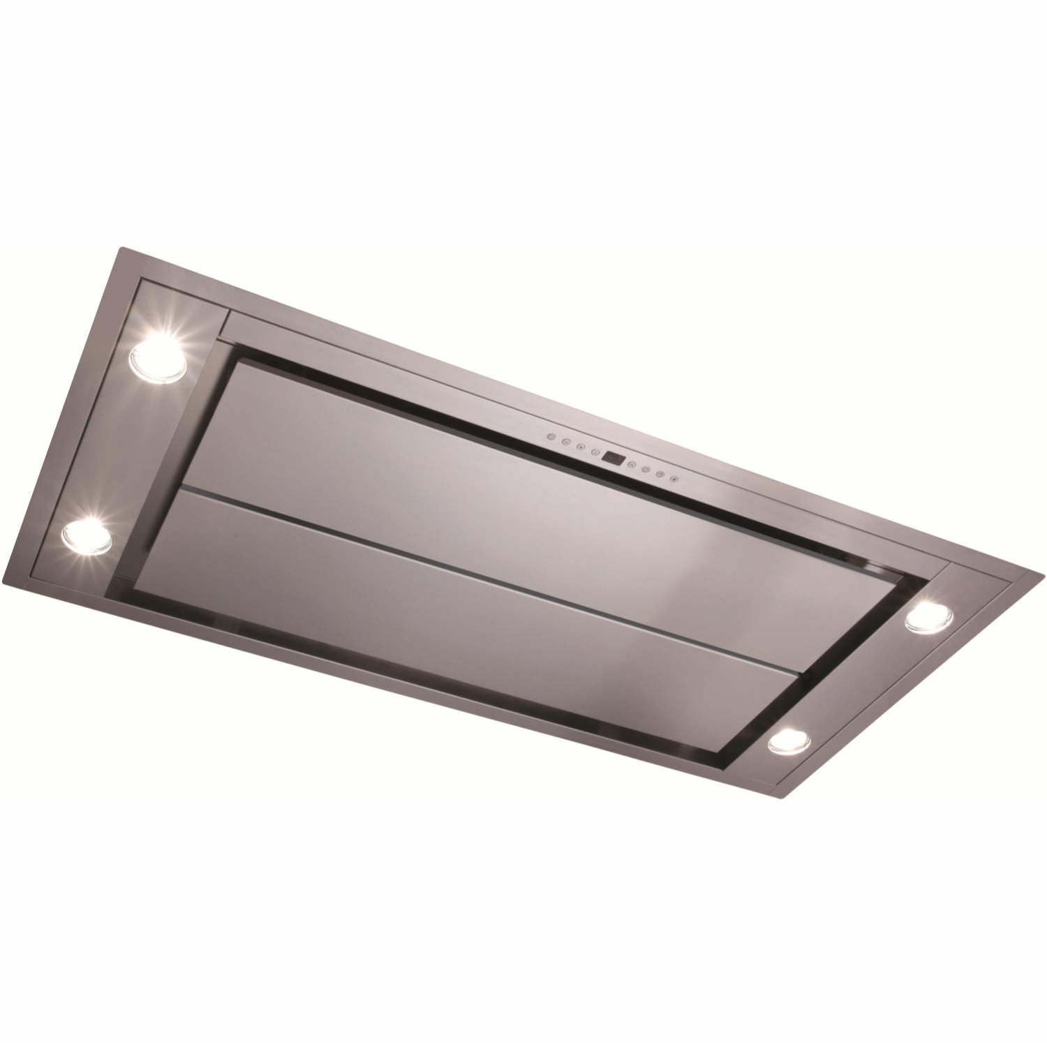 CDA EVX100SS 100cm Wide Ceiling Cooker Hood Stainless Steel ...