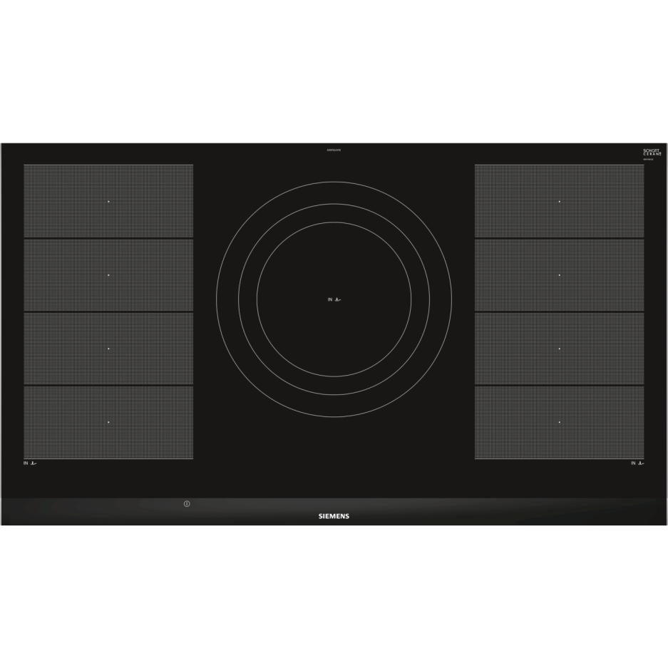 Siemens EX975LVV1E iQ700 90cm Induction Hob - Black | Appliances Direct