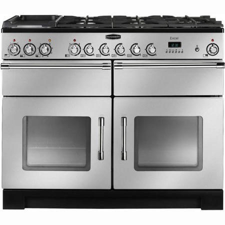 Rangemaster 80540 Excel 110cm Dual Fuel Range Cooker Silver ...