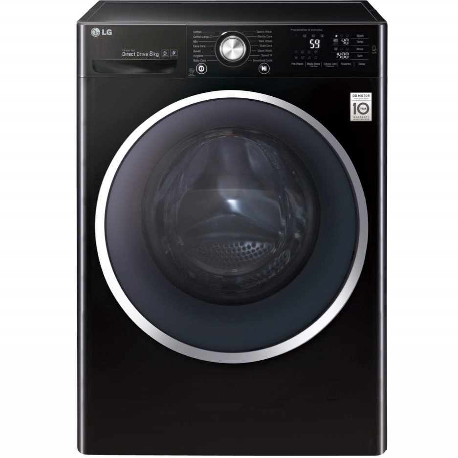 LG F14U2TCN8 Direct Drive 8kg 1400rpm Freestanding Washing Machine ...