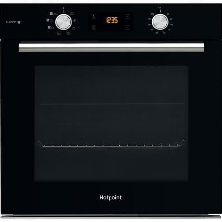 Hotpoint Fan Assisted Electric Single Oven with Gentle Steam - Black ...
