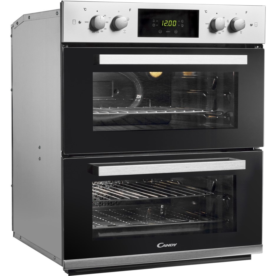 Candy FC7D405X 6 Function Electric Built-under Double Oven - Stainless ...