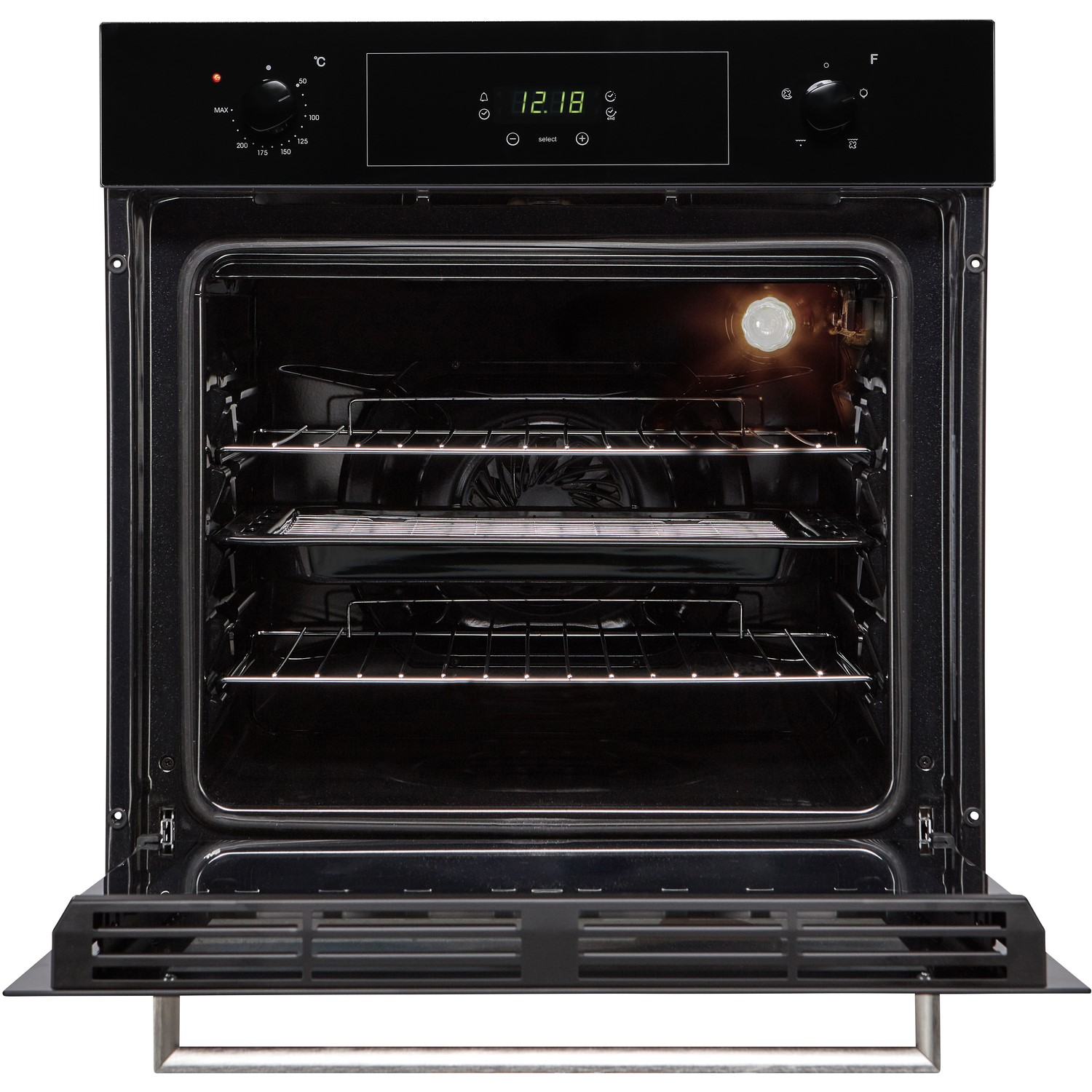 Candy FCP405N Large 65 Litre 4 Function Electric Single Oven - Black ...