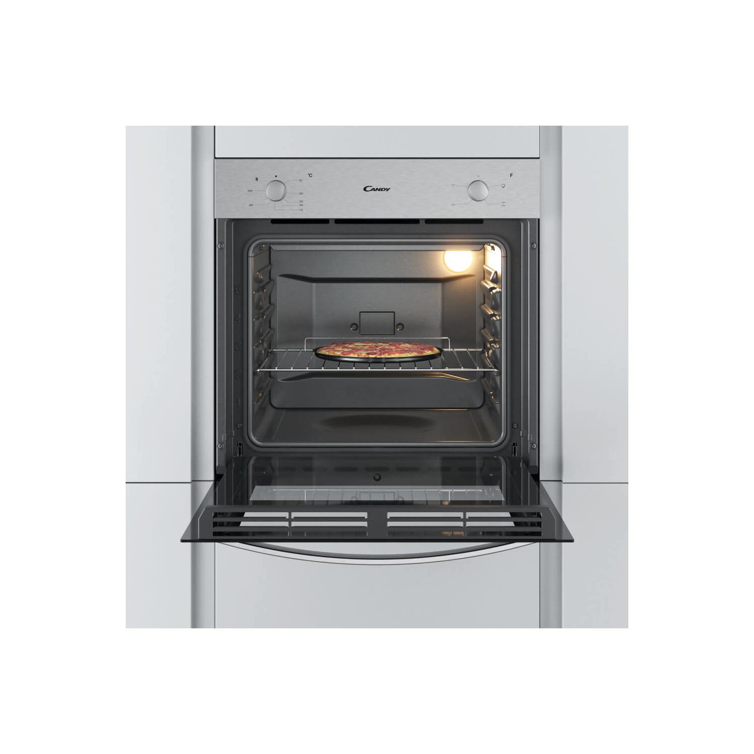 Candy Electric Conventional Single Oven - Stainless Steel FCS242XE ...