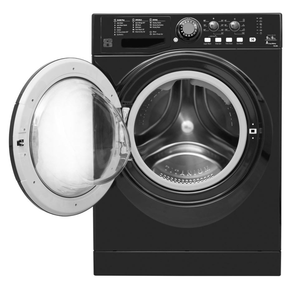 HOTPOINT FDL9640K 9kg Wash 6kg Dry 1400rpm Freestanding Washer Dryer ...