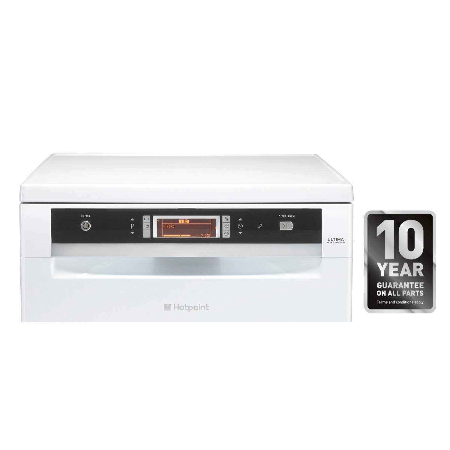 Hotpoint FDUD44110P Ultima 14 Place Freestanding Dishwasher Polar White ...