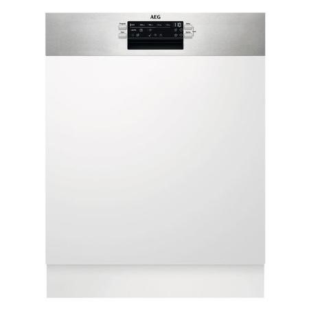 AEG Series 6000 SatelliteClean Semi-Integrated Dishwasher - C-Rated ...