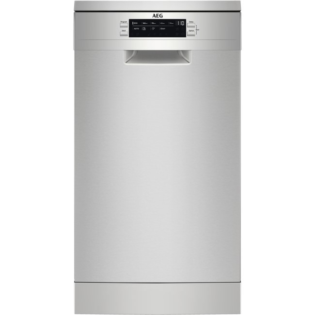 AEG 10 Place Settings Freestanding Dishwasher - Stainless Steel ...