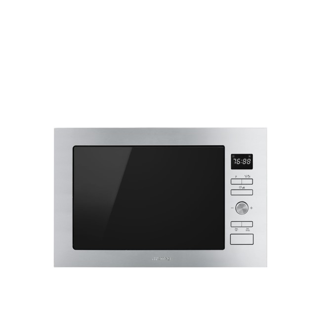 Smeg FMI425X Cucina 25L 900W Built-in Microwave with Grill - Stainless ...