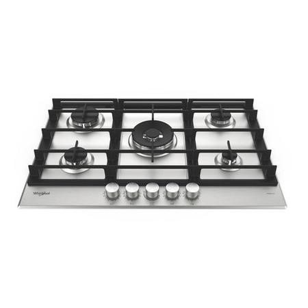 Whirlpool 75cm 5 Burner Gas Hob - Stainless Steel GMWL758/IXL ...