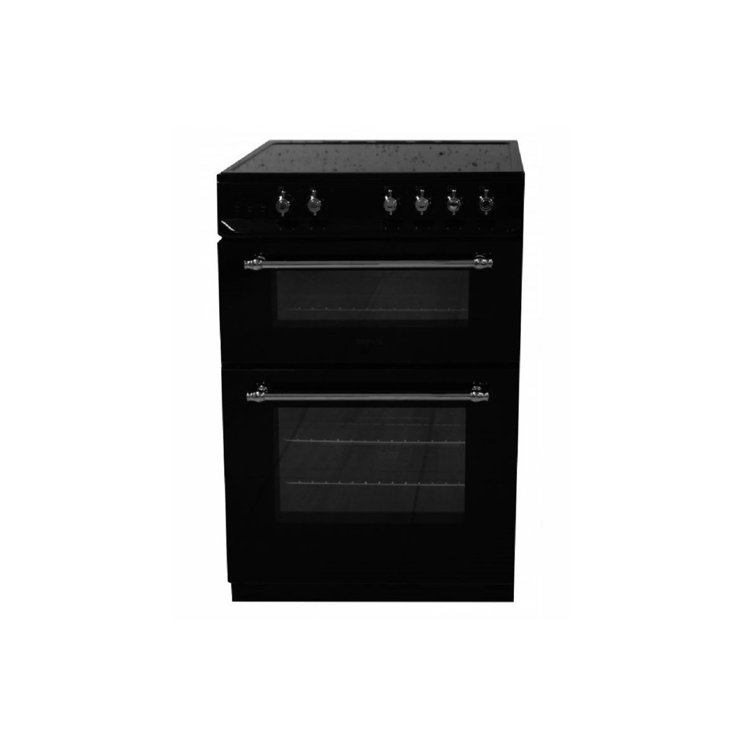 Servis GR60CK 60cm Classic Black Electric Cooker With Double Oven And ...