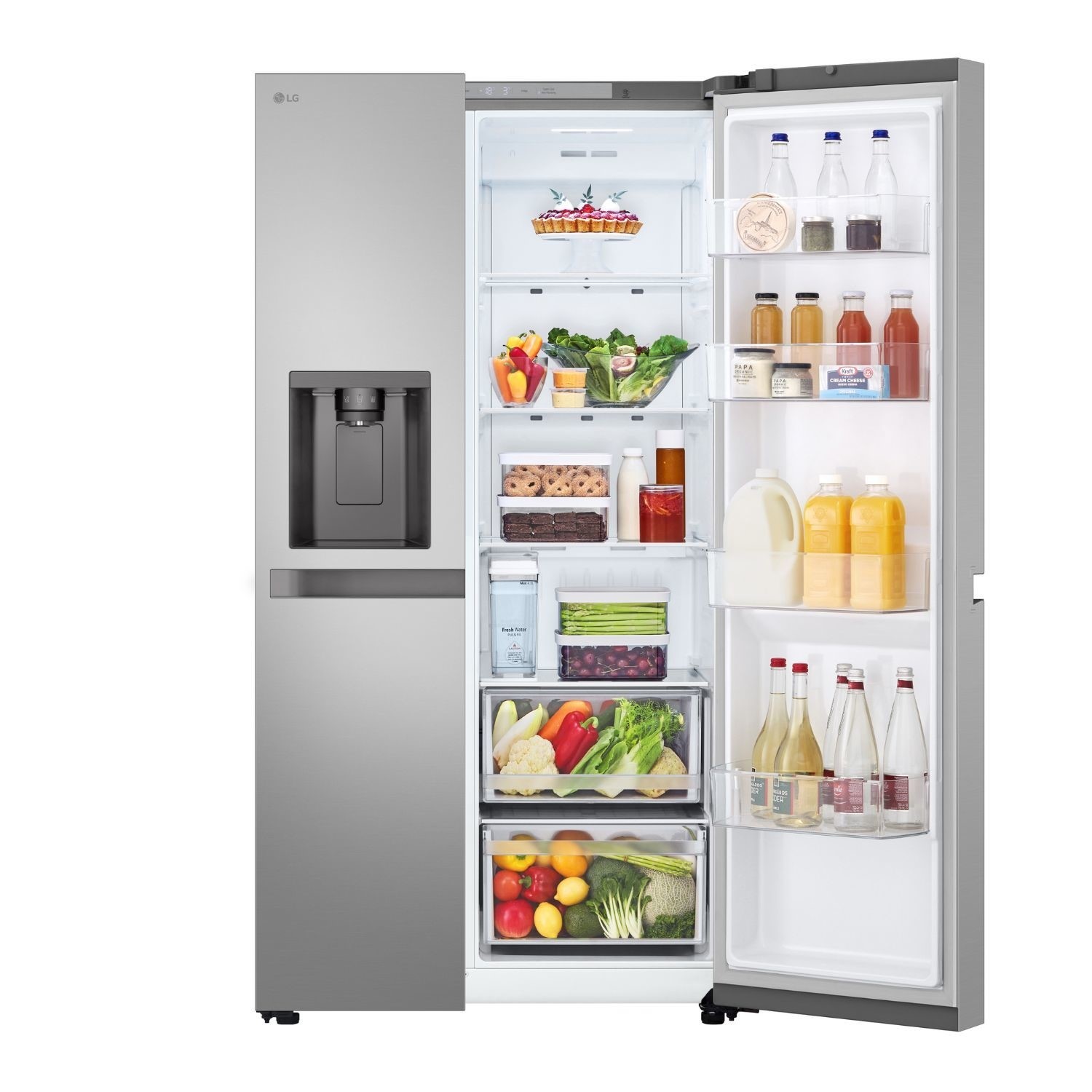 LG NatureFRESH 641 Litre Side-By-Side American Fridge Freezer - Prime ...