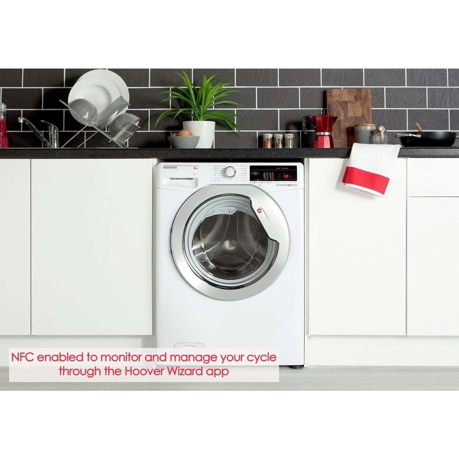 Hoover H-Wash 300 9kg 1400 Spin Freestanding Washing Machine - White ...