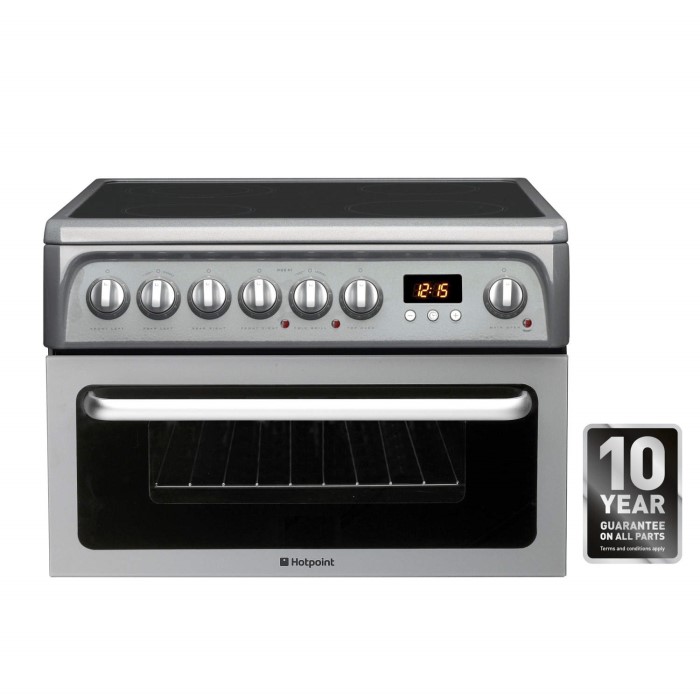 Hotpoint HAE60GS 60cm Double Oven Electric Cooker - Graphite ...