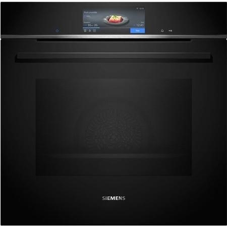 Siemens iQ700 HB778G3B1B Electric Self Cleaning Single Oven - Black ...