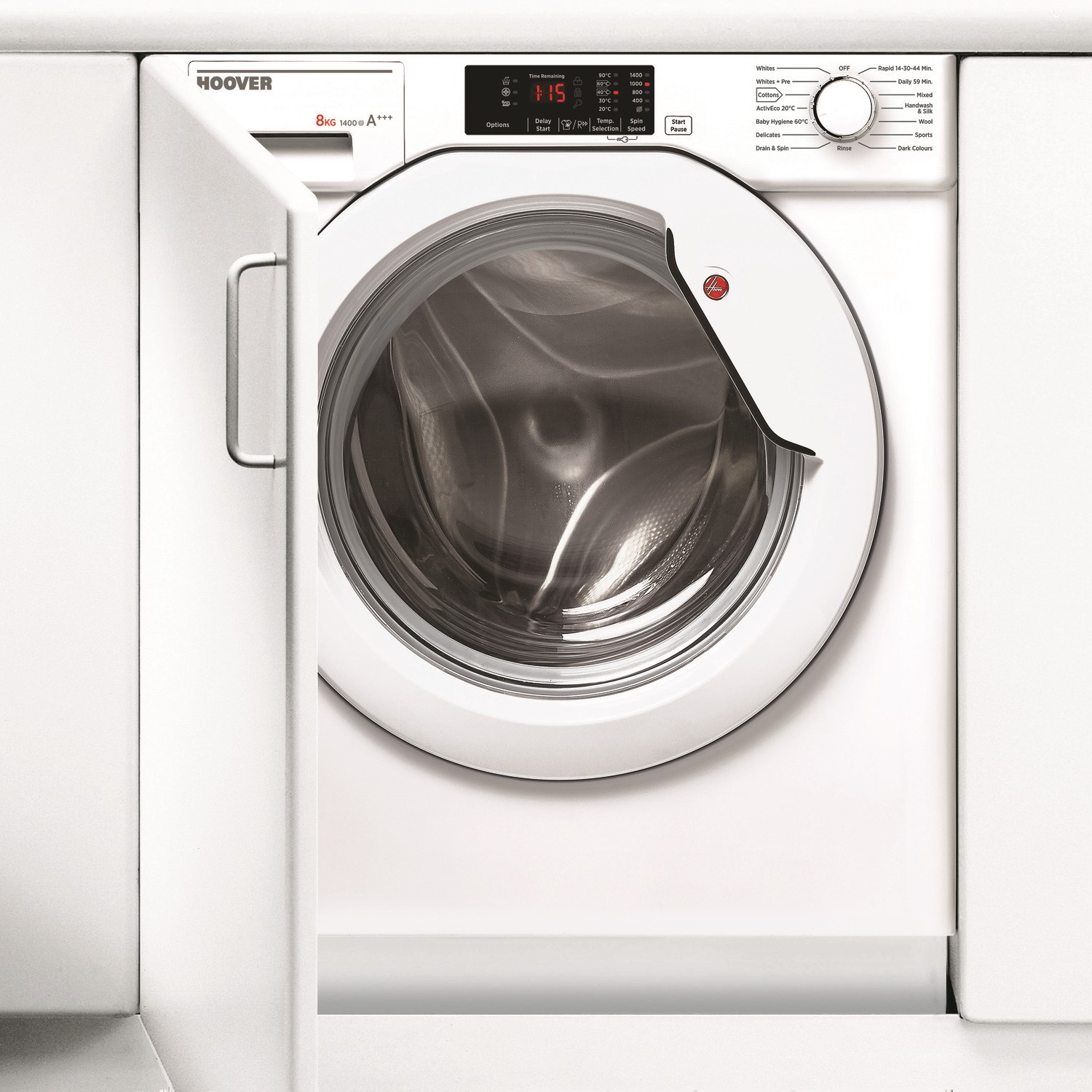 Hoover HBWM814D-80 8kg 1400rpm Integrated Washing Machine | Appliances ...