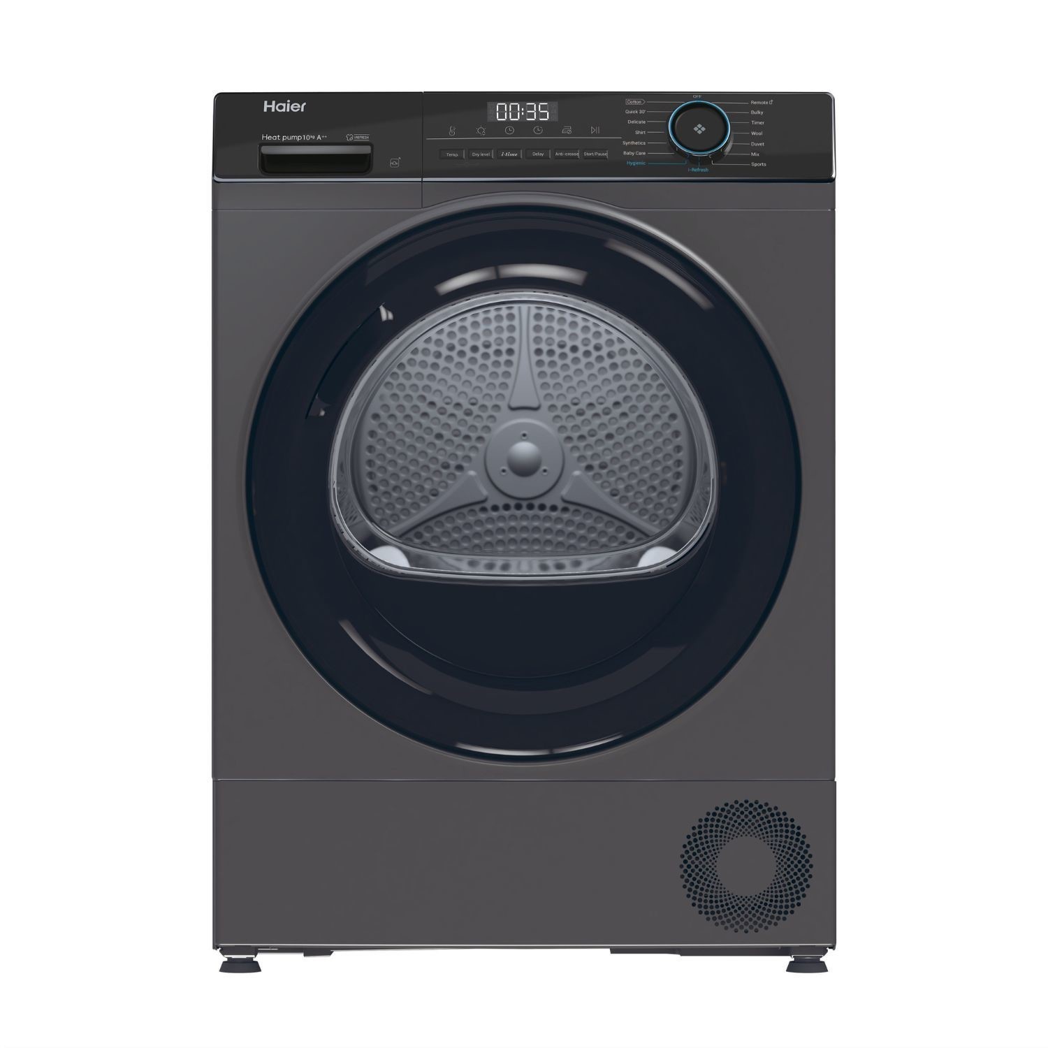 Haier 939 Series 3 10kg Heat Pump Tumble Dryer - Graphite HD100-A2939R ...