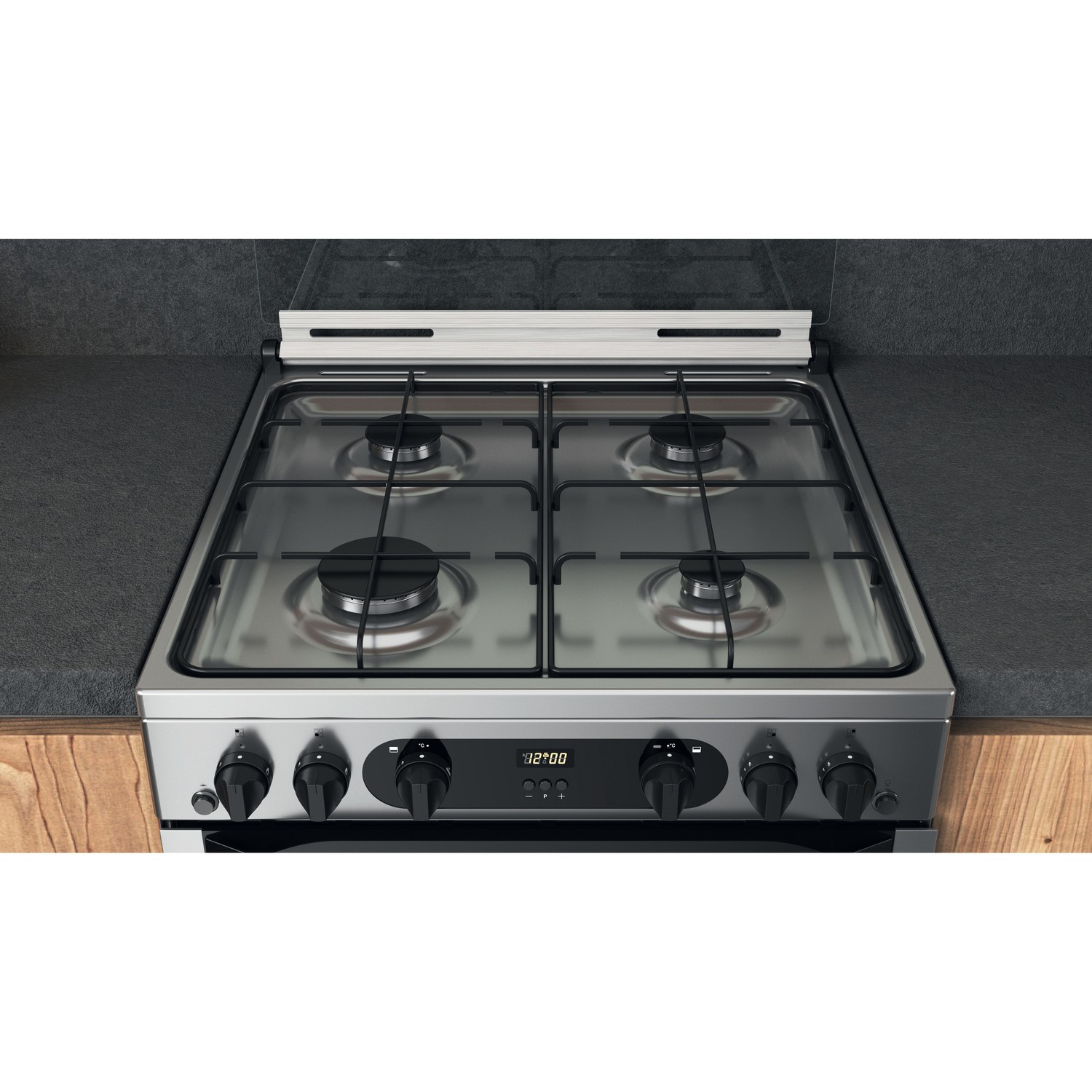 Hotpoint 60cm Gas Cooker with Lid - Stainless Steel HDM67G0CCX ...