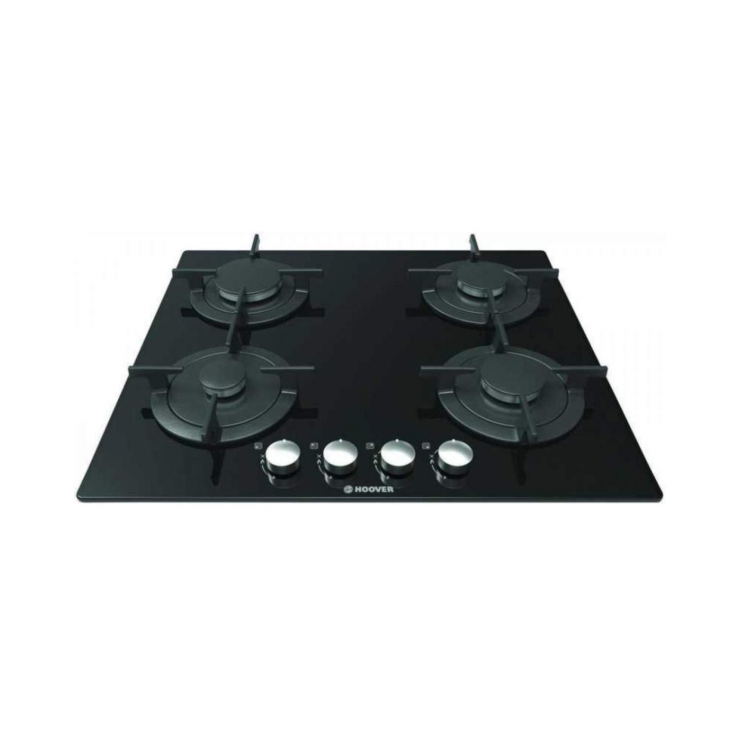 Candy HGV64SCB 60cm Four Burner Gas-on-glass Hob Black | Appliances Direct