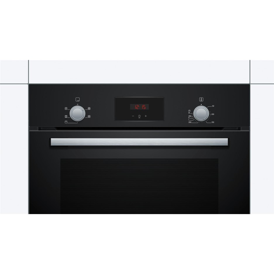 Bosch HHF113BA0B Serie 2 Electric Built-in Single Fan Oven - Black ...