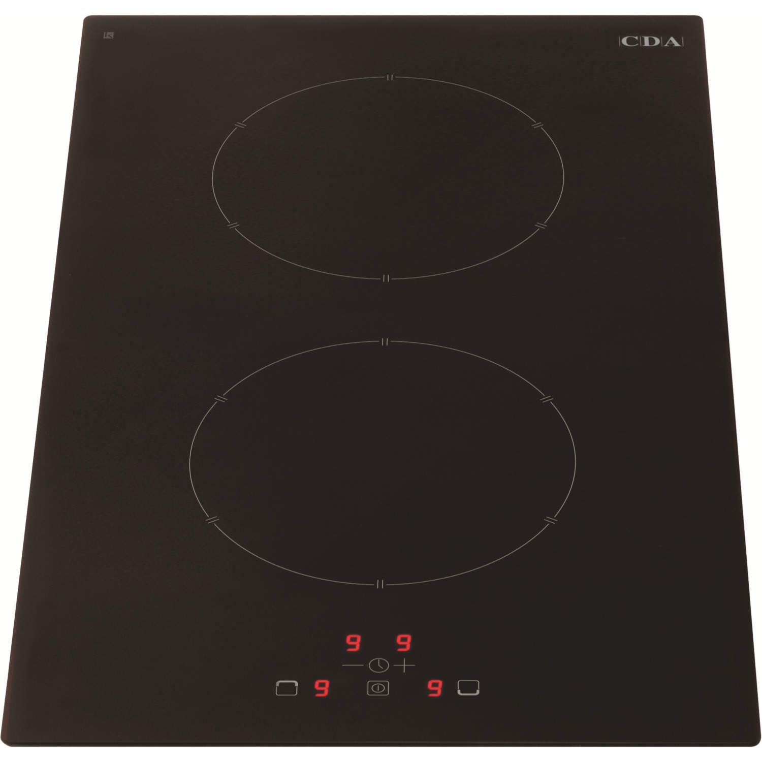 CDA HN3620FR 30cm Touch Control Two Zone Frameless Induction Hob Black ...