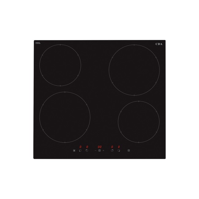 CDA 58cm 4 Zone Induction Hob HN6111FR | Appliances Direct