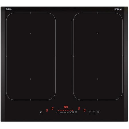 CDA 60cm 4 Zone Induction Hob with Dual Bridge Zones HN6841FR ...