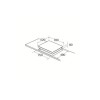 CDA HNG7410FR 78cm Frameless Hybrid Dual Fuel Gas And Induction Hob ...