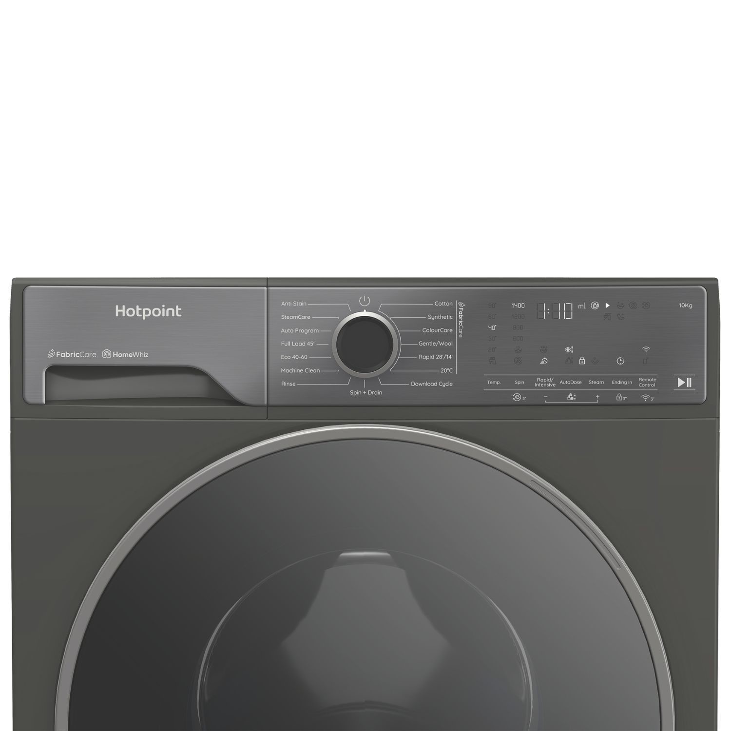 Hotpoint FabricCare 10kg 1400rpm Washing Machine - Graphite ...