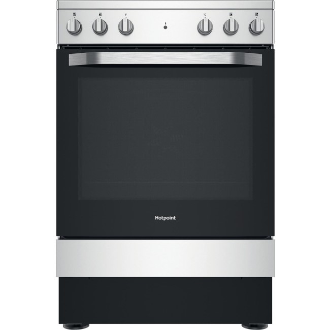 Hotpoint 60cm Electric Cooker With Ceramic Hob - Silver HS67V5KHX ...