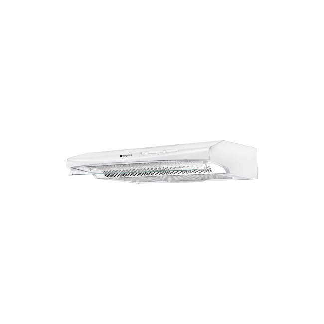Hotpoint HTV10P 60cm Conventional Cooker Hood White | Appliances Direct
