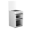 Hotpoint HUD61PS Ultima 60cm Double Oven Dual Fuel Cooker - Polar White ...