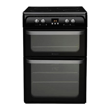 Hotpoint Ultima 60cm Double Oven Electric Cooker with Induction Hob ...