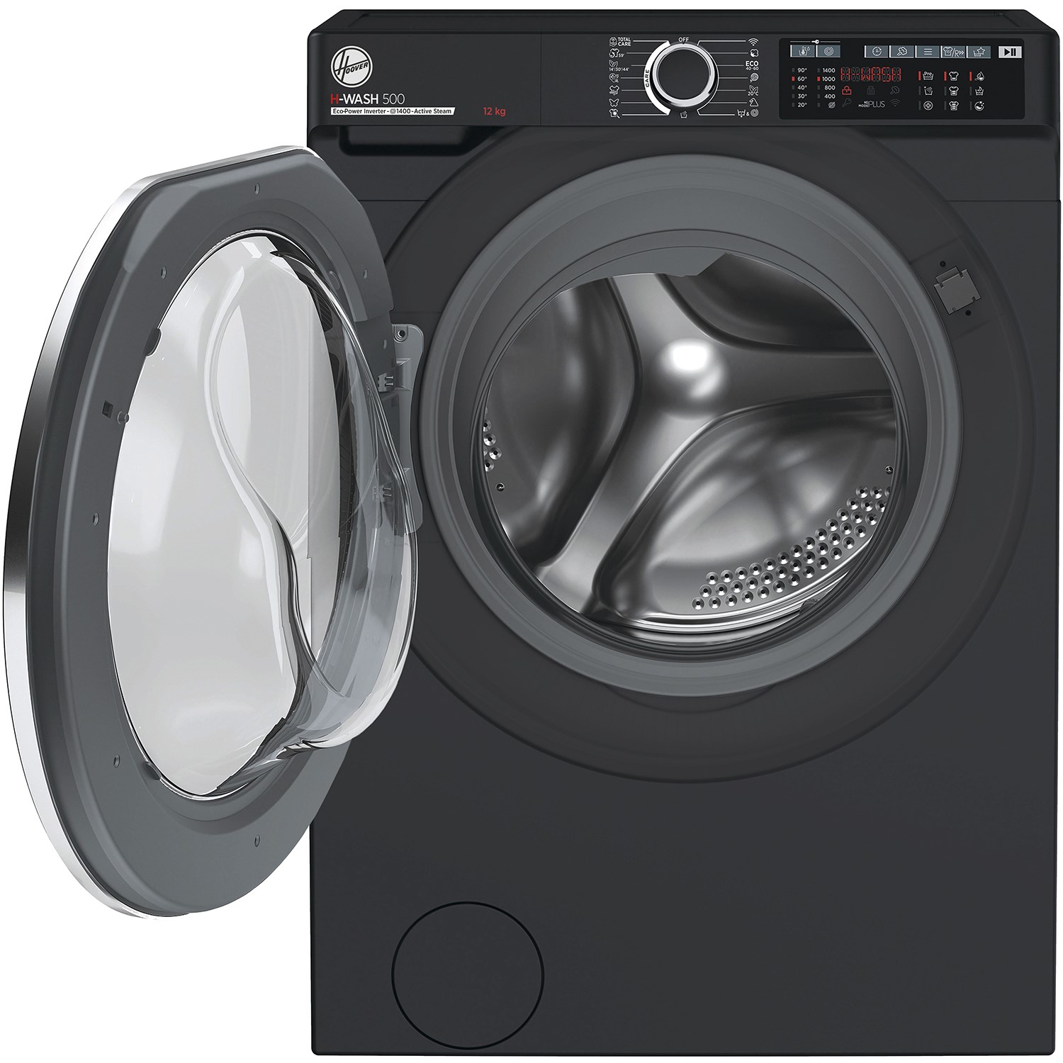 Hoover H-Wash 500 12kg Freestanding Washing Machine - Black HW412AMBCB ...