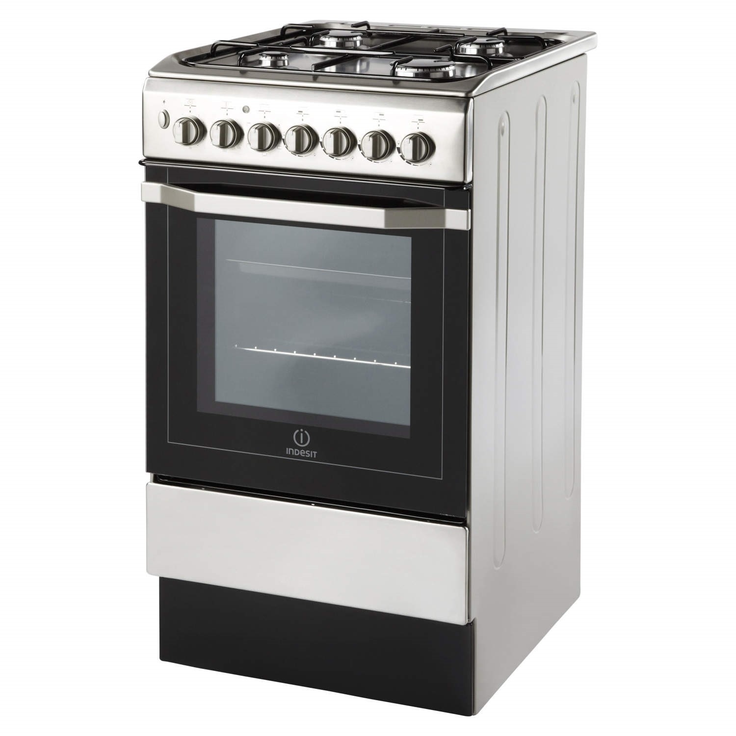 Indesit 50cm Dual Fuel Cooker - Stainless Steel I5GSH1X | Appliances Direct