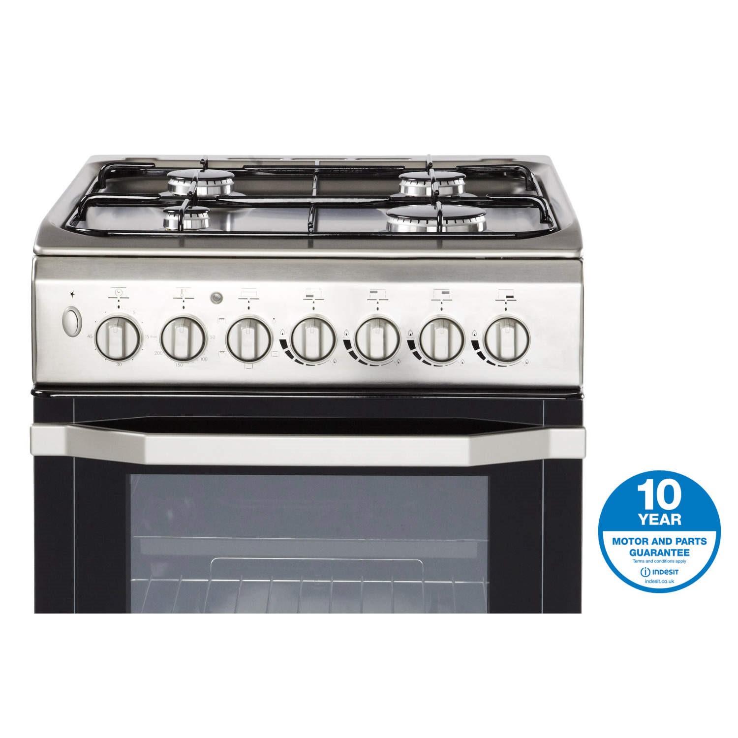 Indesit 50cm Dual Fuel Cooker - Stainless Steel I5GSH1X | Appliances Direct