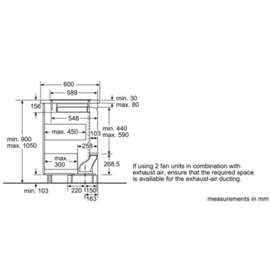 Neff I91VT44N0B 11cm Wide Downdraft Extractor For Domino Hobs ...