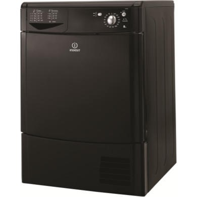 Indesit IDC85K Free-Standing Condensing Tumble Dryer in Black ...