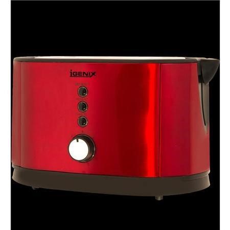 Igenix IG3400 Pf 2 Slice Metallic Red Toaster | Appliances Direct