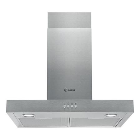 Indesit 60cm Slimline Cooker Hood - Stainless Steel IHBS65LMX ...