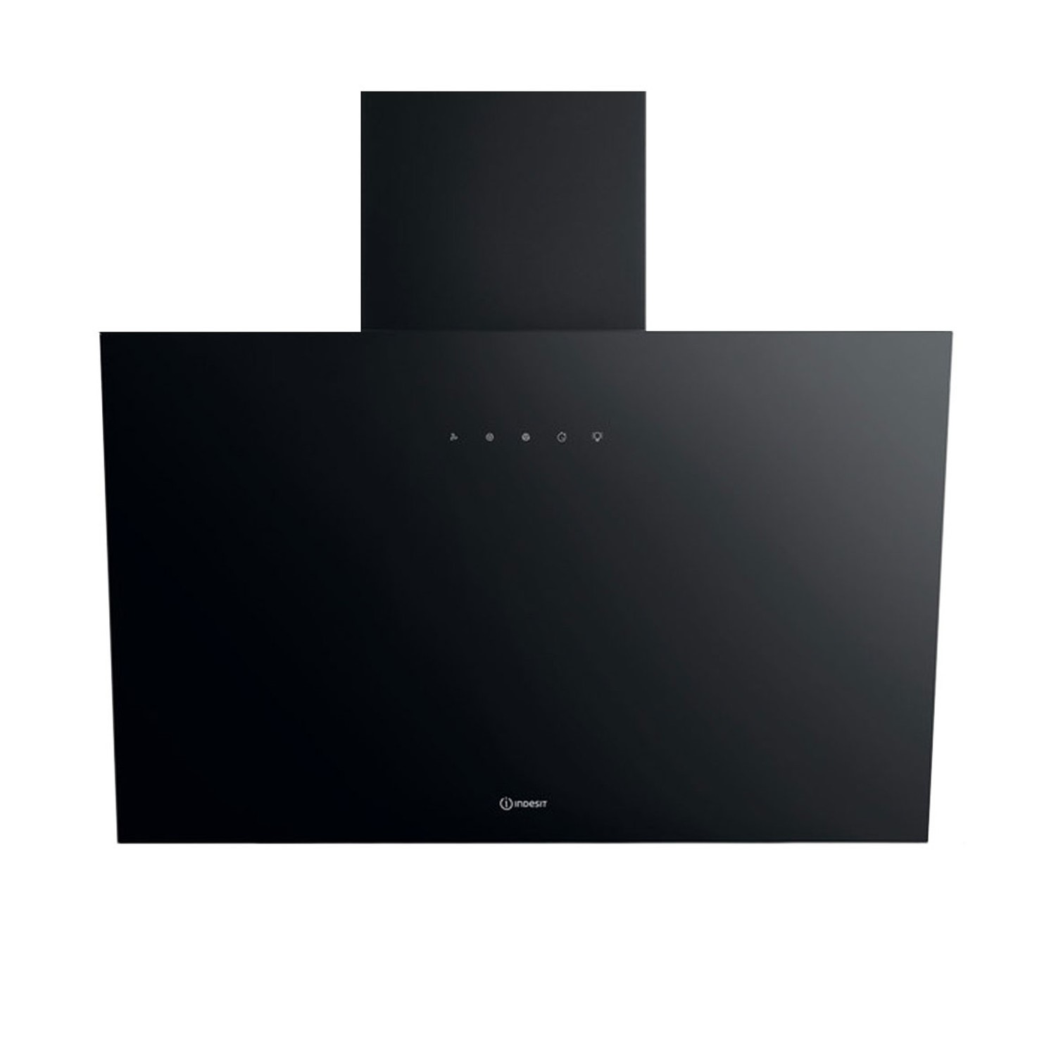 Indesit 60cm Angled Chimney Cooker Hood - Black IHVP62FLTK | Appliances ...