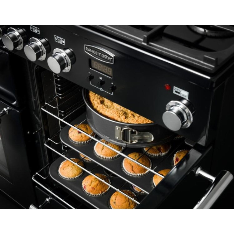 Rangemaster Infusion 90cm Dual Fuel Range Cooker - Black INF90DFFBL ...