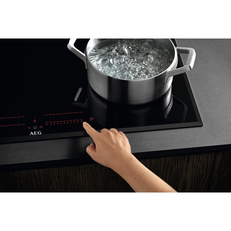 AEG IPE84531FB 80cm Four Zone Induction Hob - Black With Bevelled Edges ...