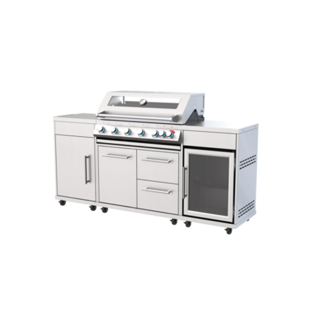 Boss Grill Premium Modular 6 Burner Built-In BBQ with Fridge ...